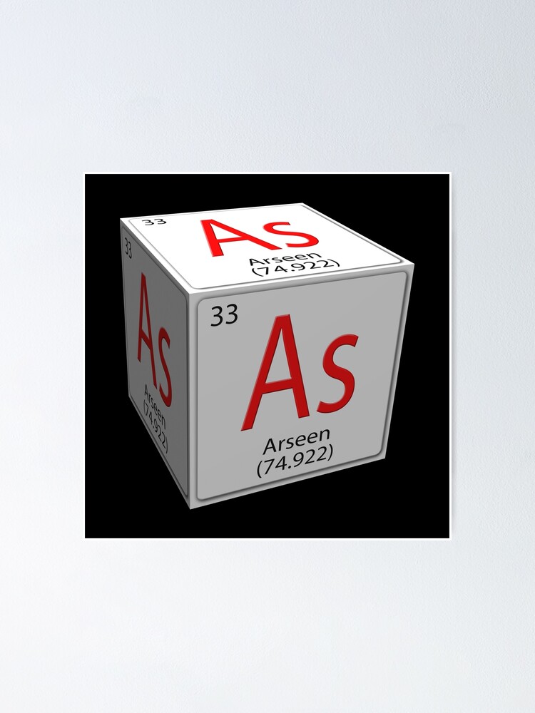 "Chemical periodic table style tile - As Arseen (Nederlands / Vlaams ...