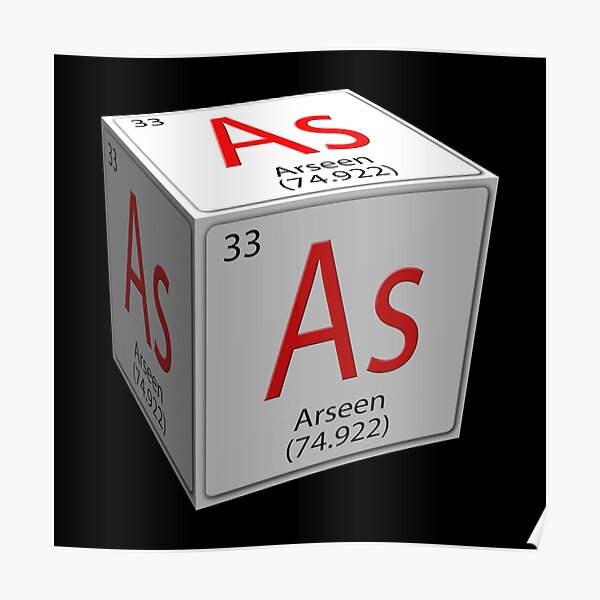 "Chemical periodic table style tile - As Arseen (Nederlands / Vlaams ...
