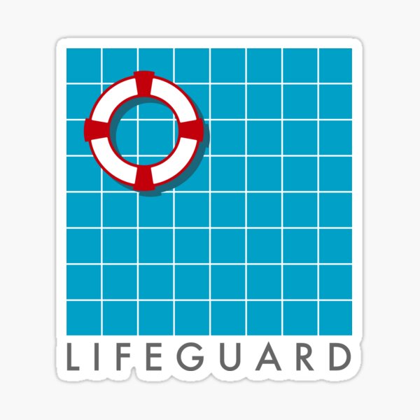 "Lifeguard" Sticker for Sale by Vectorqueen | Redbubble