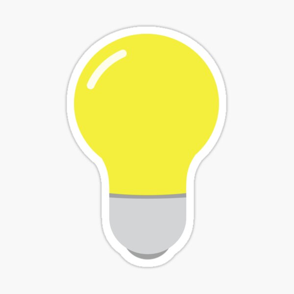 "A light bulb" Sticker for Sale by Barbonetor | Redbubble