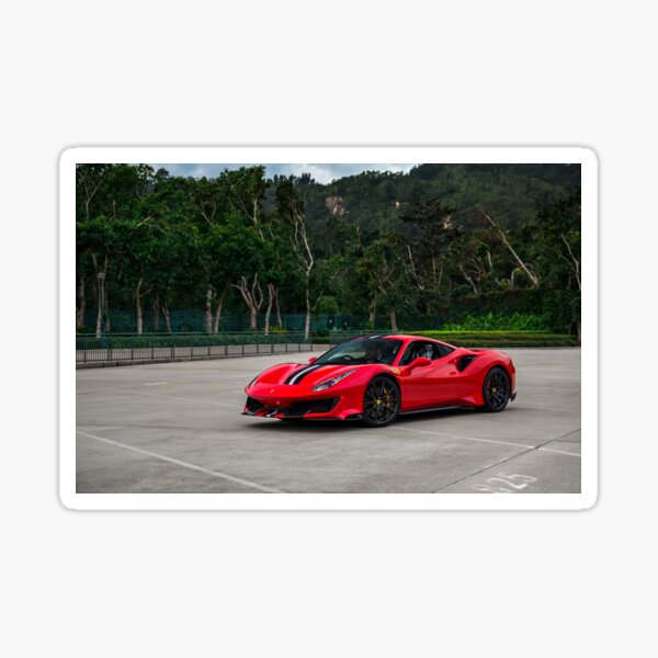 "Ferrari 488 Pista" Sticker by ricoliu | Redbubble