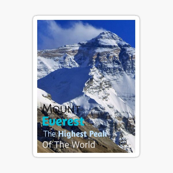 "Mount Everest" Sticker by Kparthiva | Redbubble