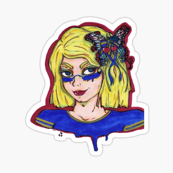 "Lucky" Sticker by LollyCherry | Redbubble