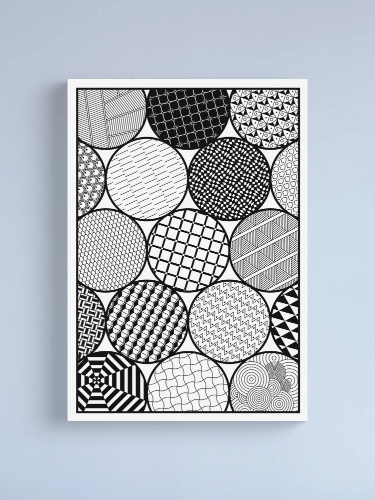 Zentangle Wall Rainbow Feather | Zentangle | Mandala Wall Art