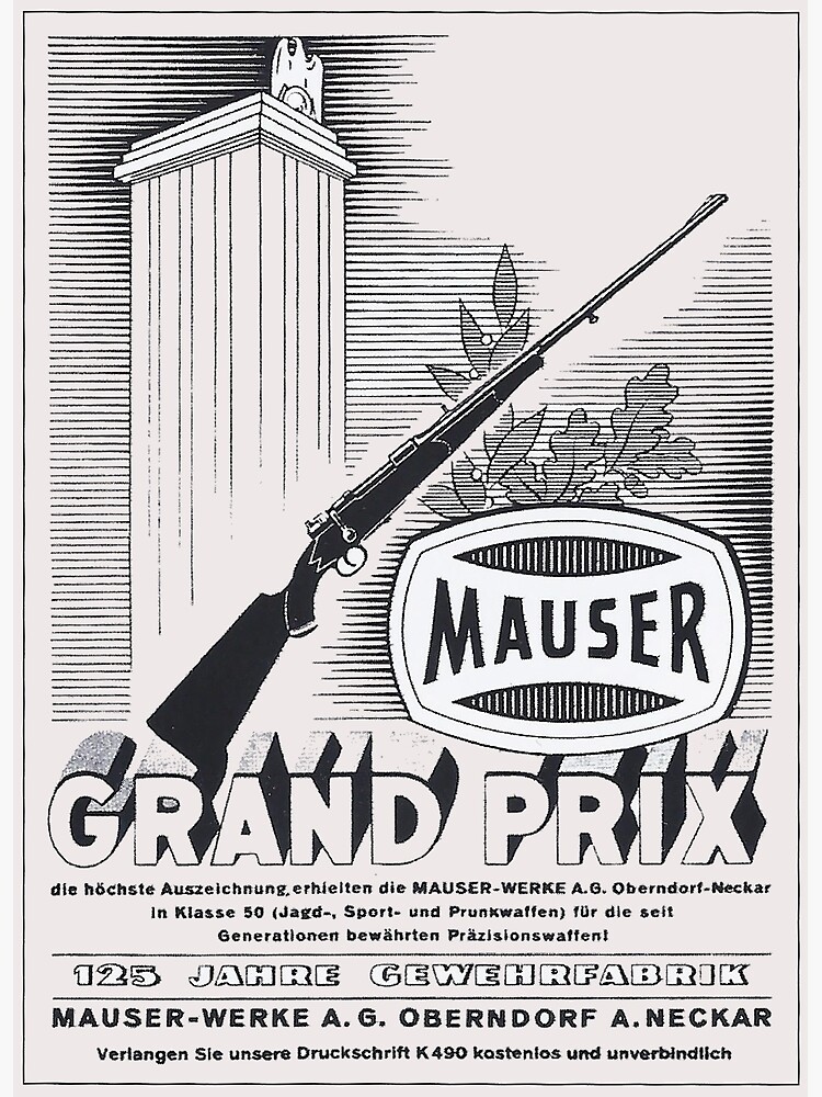 "Vintage Mauser hunting rifle" Poster for Sale by edsimoneit | Redbubble