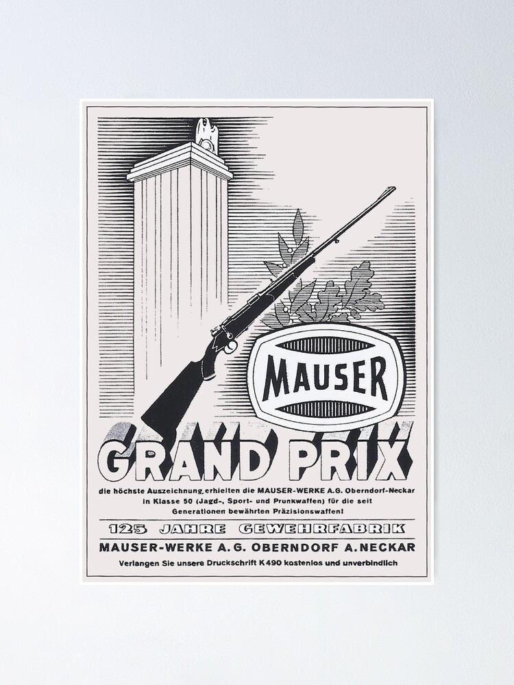 "Vintage Mauser hunting rifle" Poster for Sale by edsimoneit | Redbubble