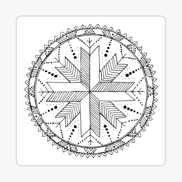 "Latvian Auseklis Design" Sticker for Sale by ikielley | Redbubble