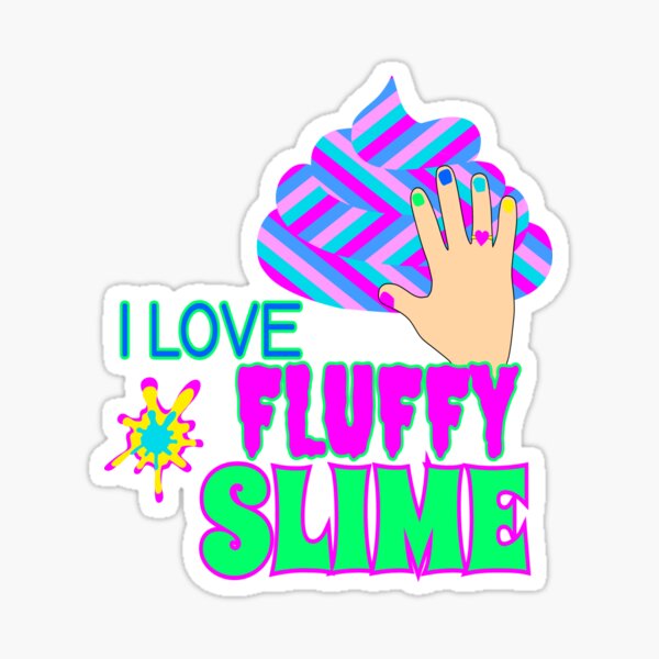 "Slime Glitter Party" Sticker for Sale by Bettylop | Redbubble