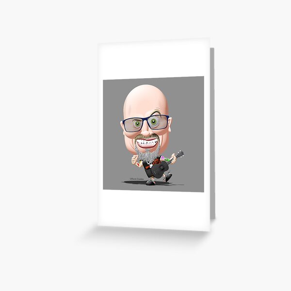 "Rock Cowles Ukulele 3D Self Caricature" Greeting Card for Sale by ...