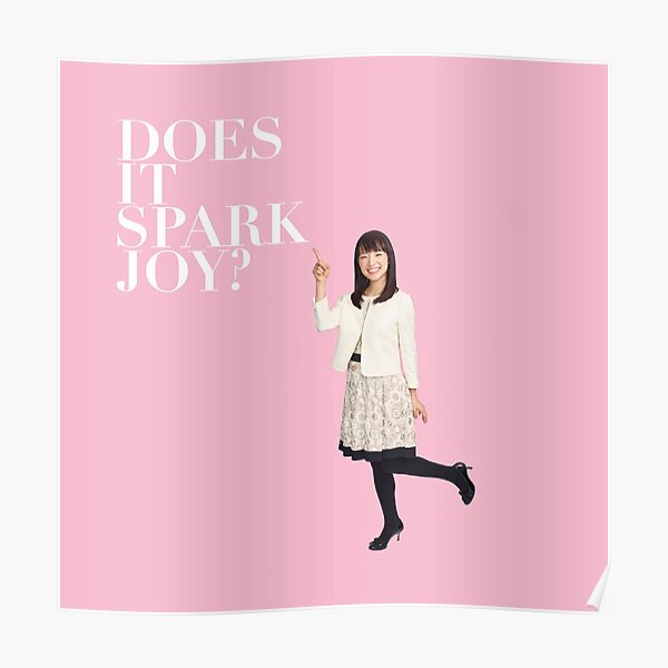 "Marie Kondo Spark Joy" Poster by kaitlinjack | Redbubble