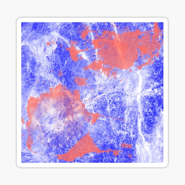 "Crystal Blue Abstract" Sticker for Sale by czerinaart | Redbubble