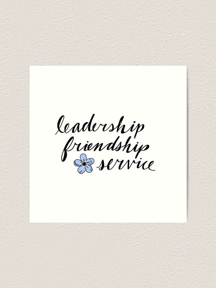 "Leadership, friendship, service logo" Art Print for Sale by ...