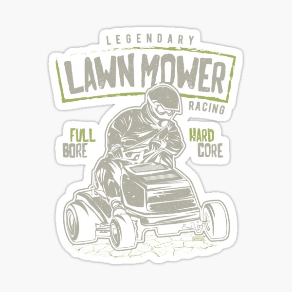 "Lawnmower Racing Legend" Sticker for Sale by offroadstyles | Redbubble
