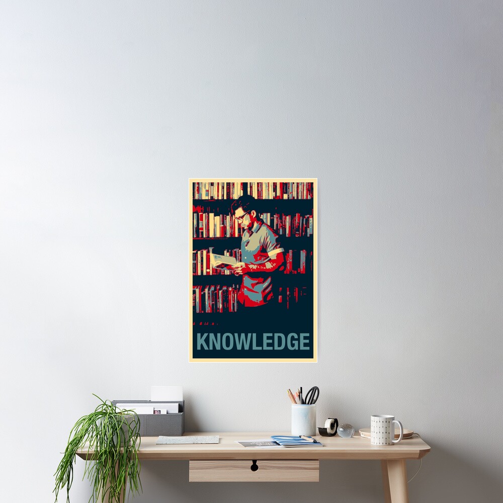 "Knowledge" Poster for Sale by saintiro | Redbubble