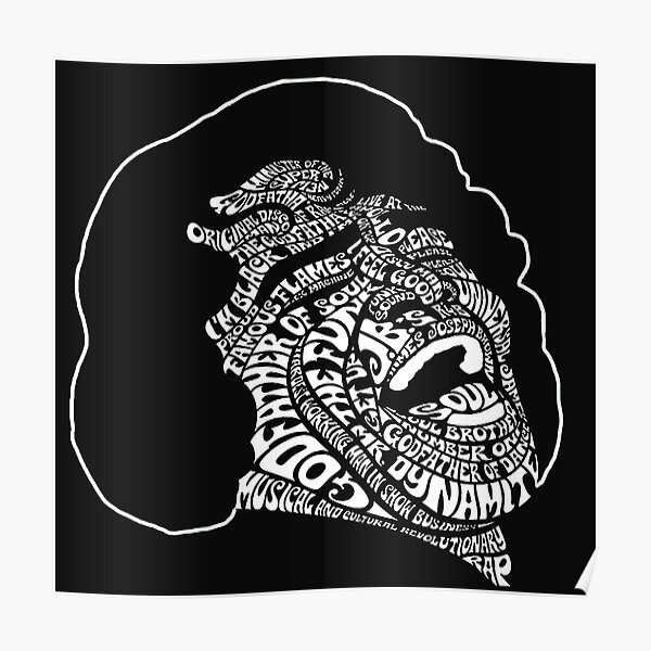 "James Brown" Poster for Sale by Steviewunderbar | Redbubble