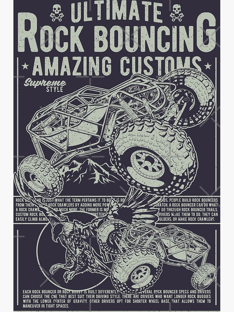 "Rock Bouncing Ultimate" Poster by offroadstyles | Redbubble