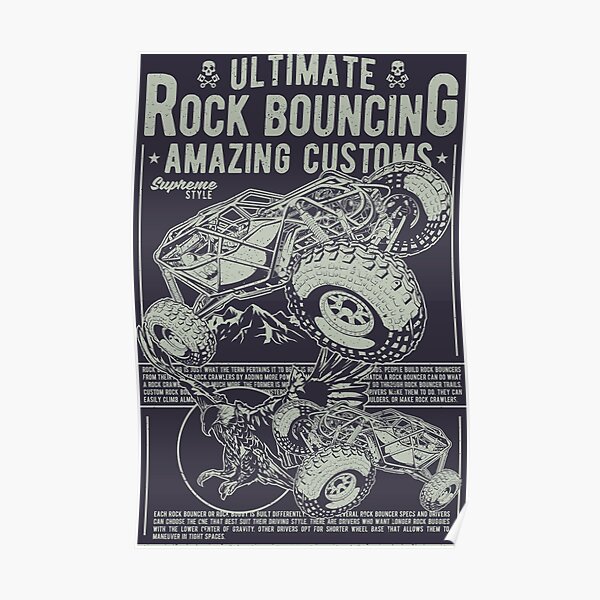 "Rock Bouncing Ultimate" Poster by offroadstyles | Redbubble