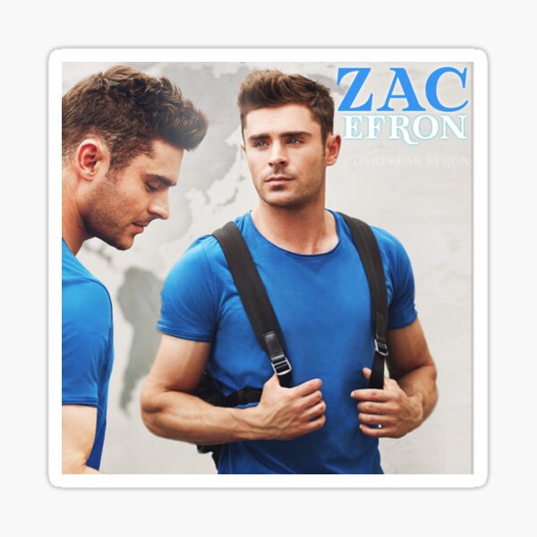 "Zac Efron" Sticker for Sale by DareBearEfron | Redbubble
