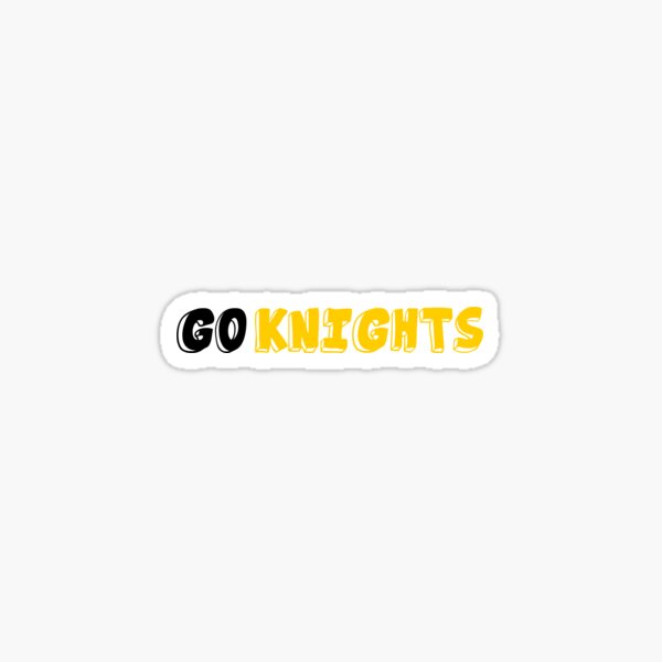 "Go knights" Sticker by OhYas | Redbubble