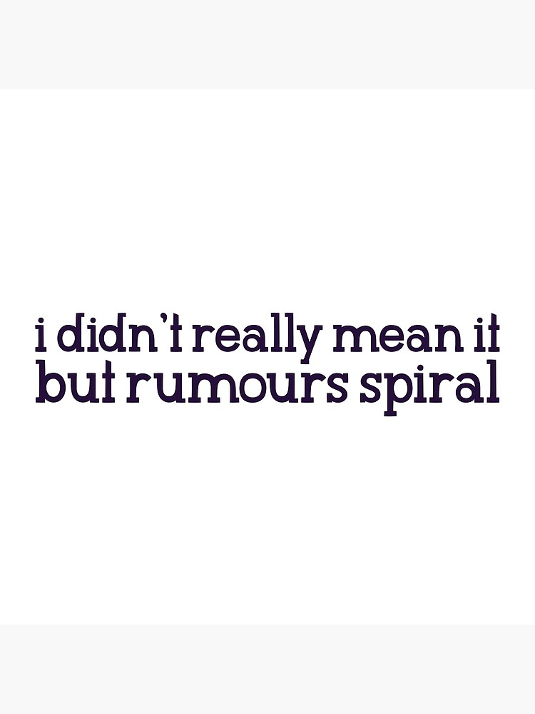 "SIX the Musical: Rumors spiral" Poster by broadway-island | Redbubble