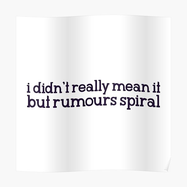 "SIX the Musical: Rumors spiral" Poster by broadway-island | Redbubble