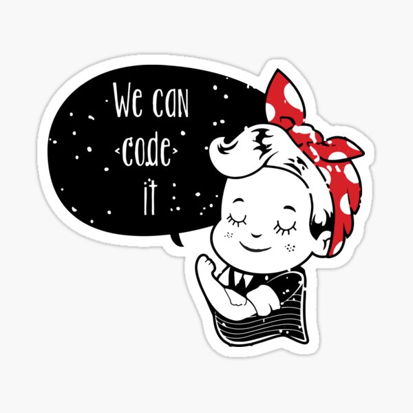 Girl Coder Stickers Redbubble