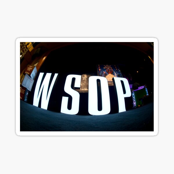 "wsop logo art" Sticker by navigatorsteel | Redbubble