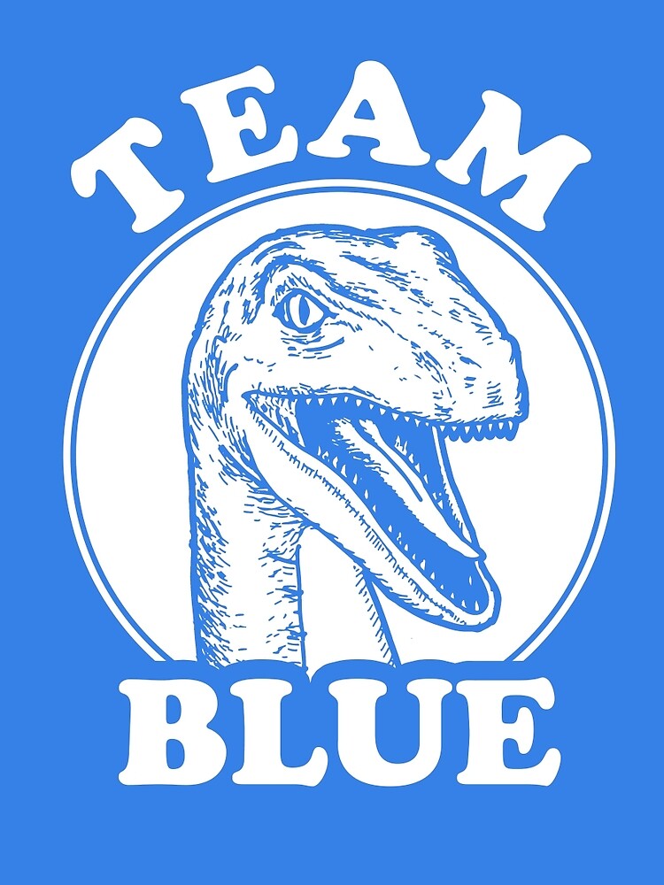 "Team Blue Raptor" Canvas Print for Sale by Tabner | Redbubble