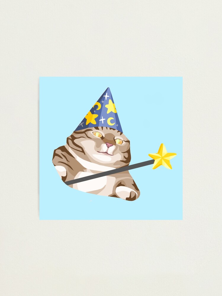 Lámina fotográfica «Woosh Aparece el gato mago» de Desyx | Redbubble