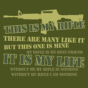 "This is my Rifle - Rifle Creed" Essential T-Shirt for Sale by McPod ...