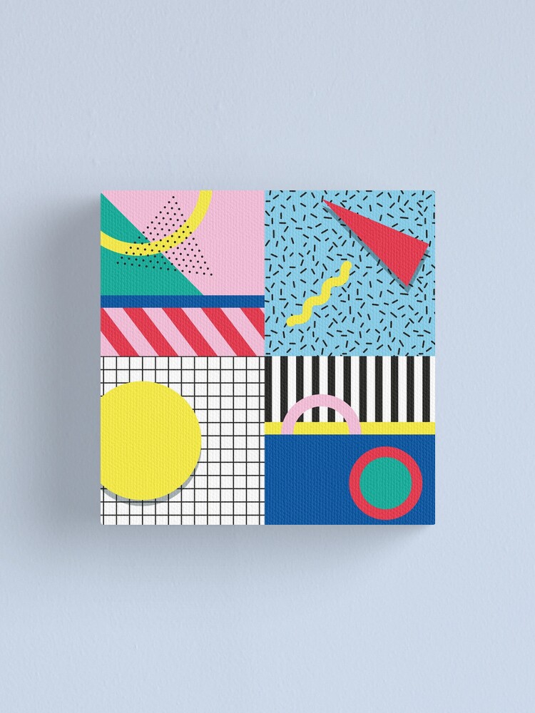 "Memphis party" Canvas Print for Sale by nomadunicorn | Redbubble