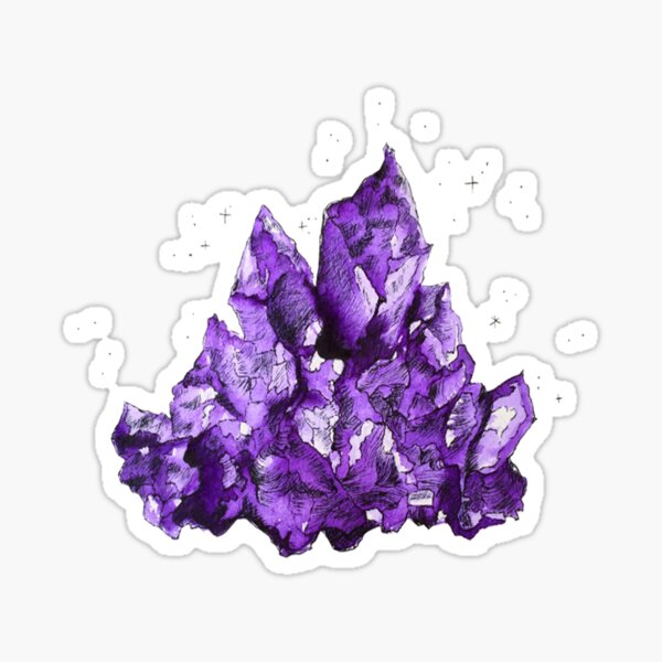 "Amethyst" Sticker for Sale by Nightospherical | Redbubble