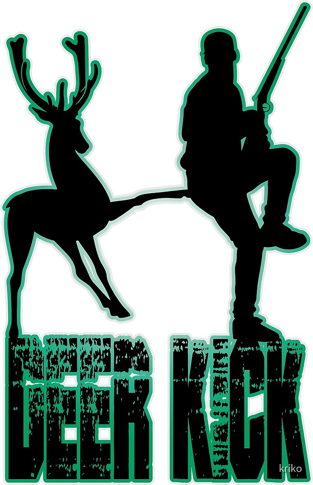"Deer Kick" by kriko | Redbubble