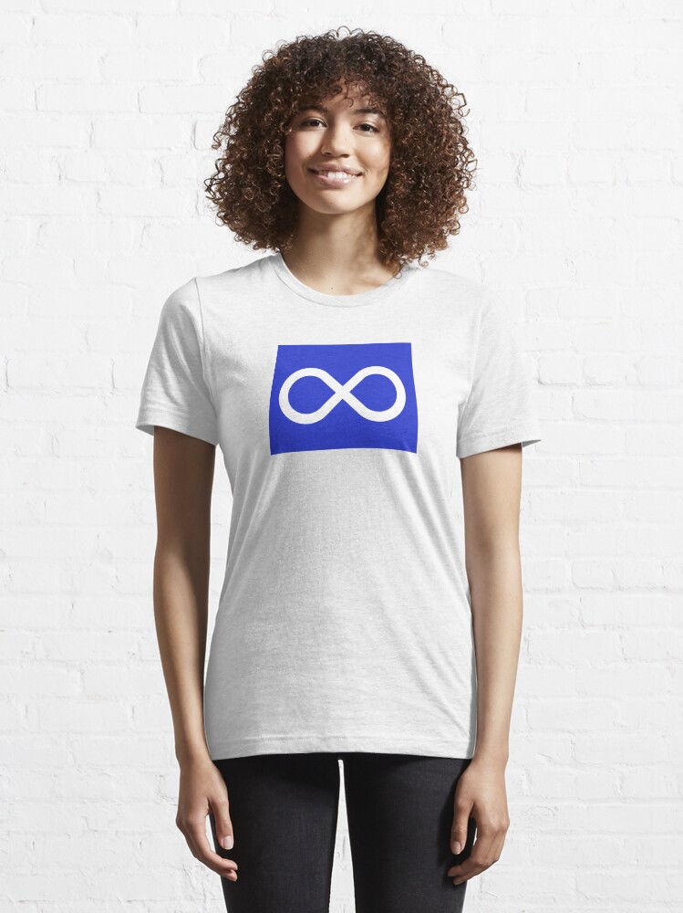 "Blue Métis Flag" T-shirt for Sale by abbeyz71 | Redbubble | blue metis ...