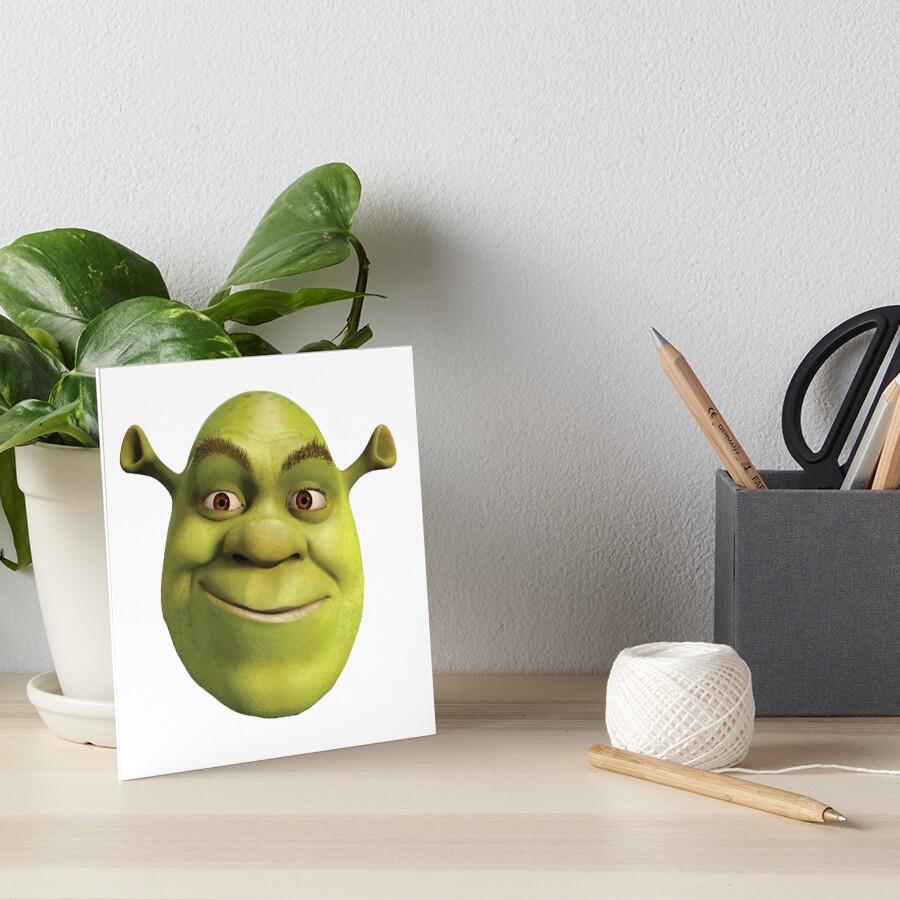 "Shrek Face" Art Board Print by Spider-Mayne | Redbubble