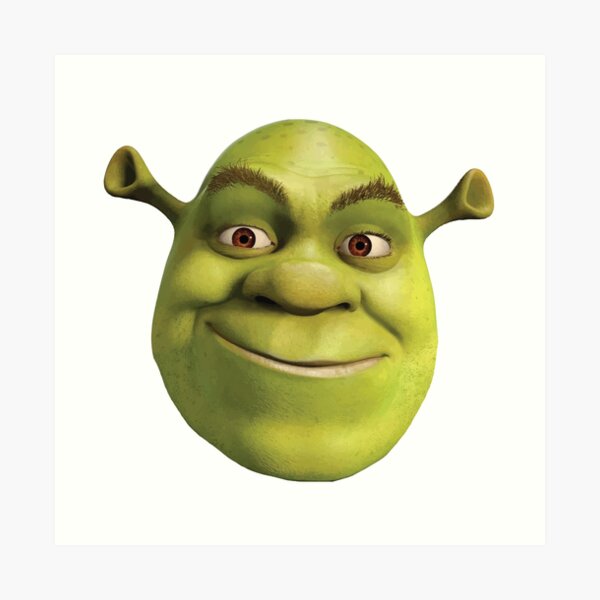"Shrek Face" Art Print for Sale by Spider-Mayne | Redbubble