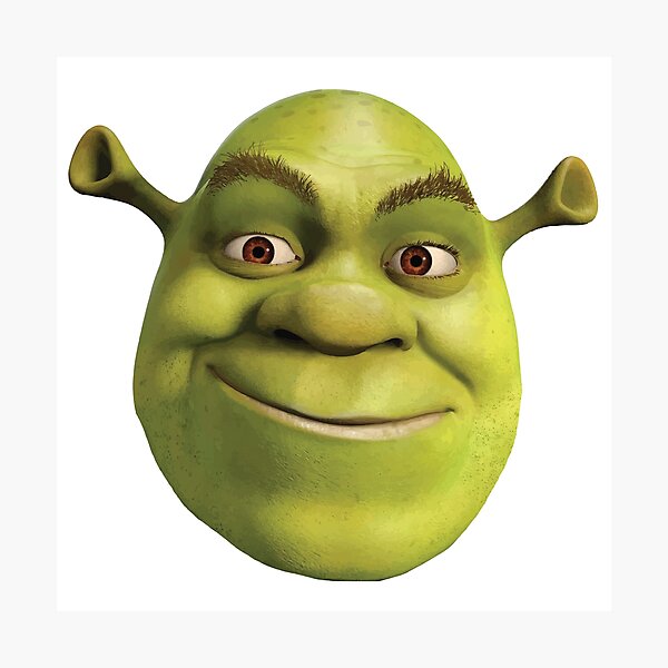 "Shrek Face" Photographic Print for Sale by Spider-Mayne | Redbubble