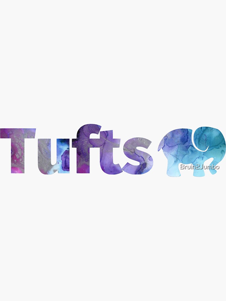 "Tufts with Jumbo" Sticker by Bruin2Jumbo | Redbubble