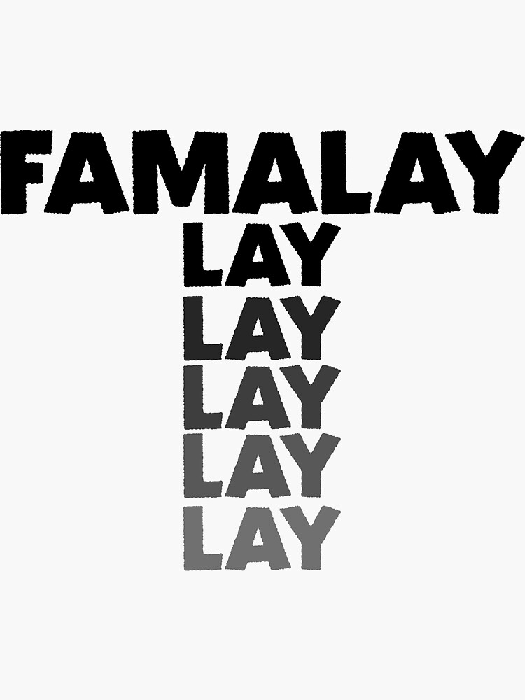 "Famalay" Sticker by Freeupbrand | Redbubble