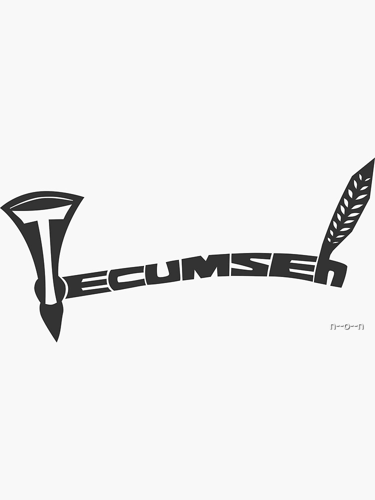 "Tecumseh Tomahawk Design" Sticker for Sale by n--o--n | Redbubble