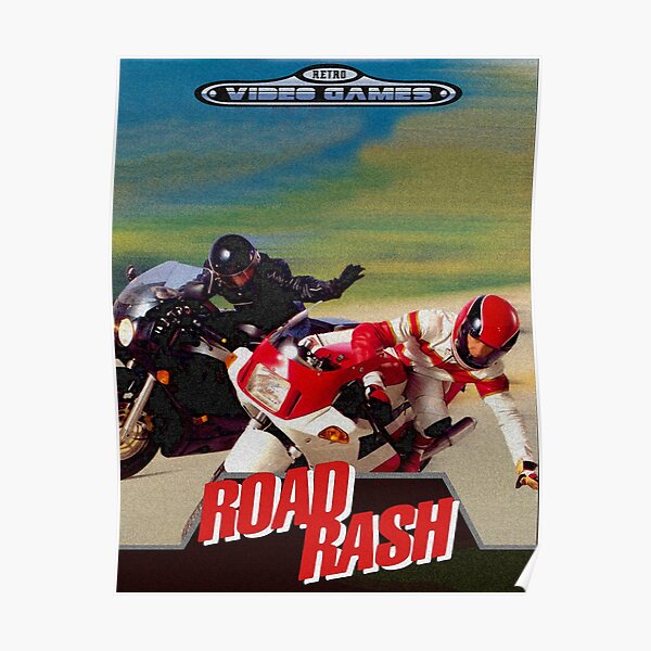 "Road Rash - Retro Video Games" Poster by fkndka | Redbubble