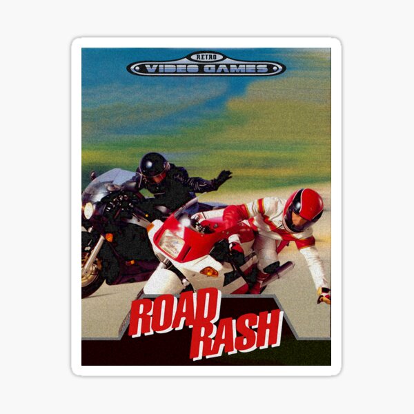 "Road Rash - Retro Video Games" Sticker for Sale by fkndka | Redbubble