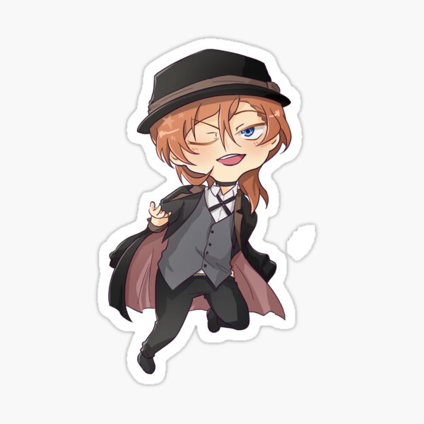 "Nakahara Chuuya" Sticker for Sale by Pastenaga | Redbubble