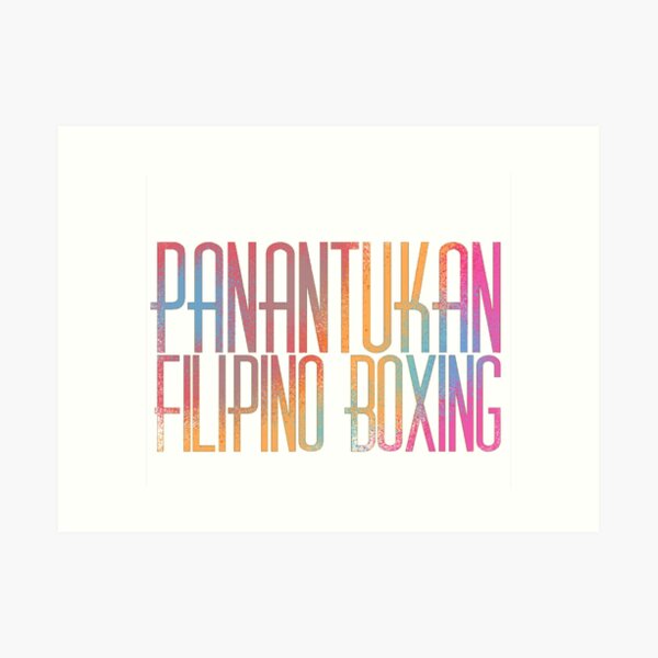 "Panantukan Filipino Box colour splash" Art Print by 9circles | Redbubble