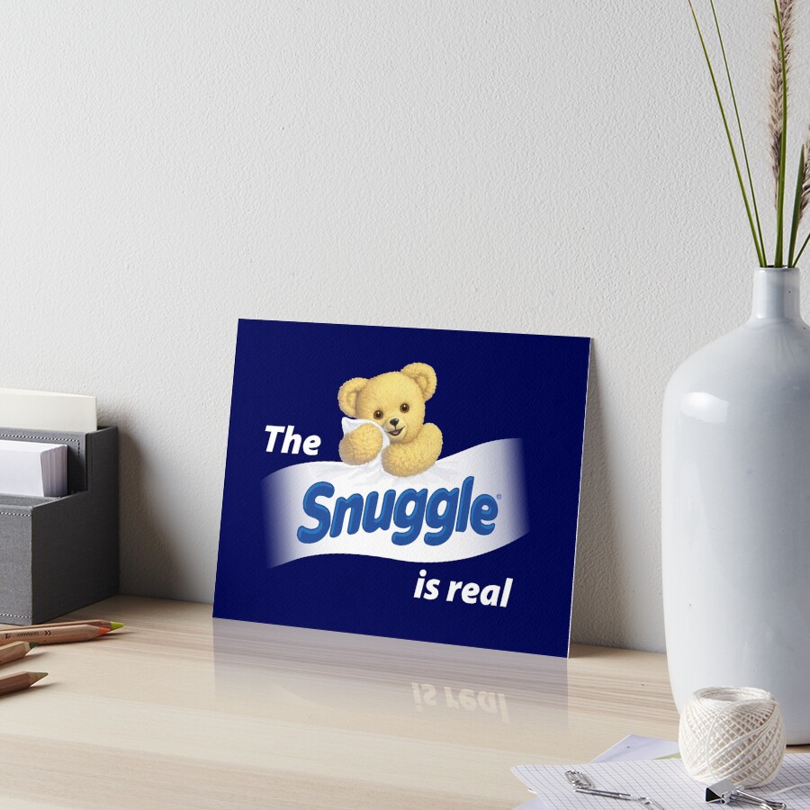 ""The Snuggle is Real" Snuggle Bear" Art Board Print for Sale by ...