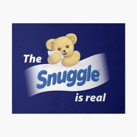 ""The Snuggle is Real" Snuggle Bear" Art Board Print for Sale by ...