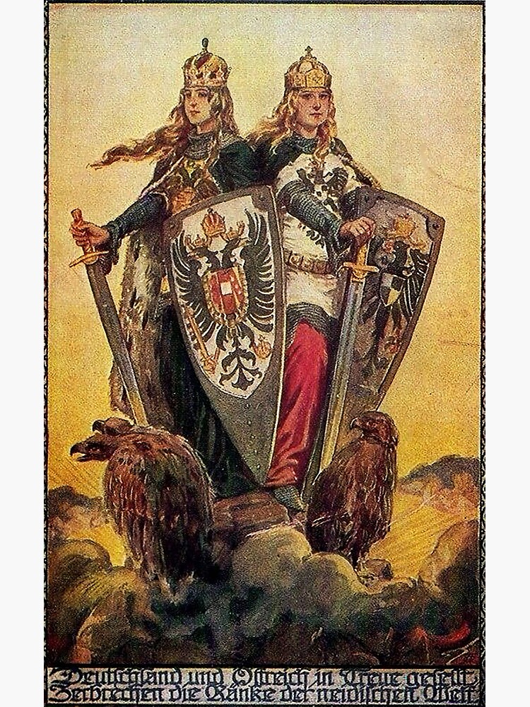 "Allegorical Germany and Austria...1913 " Poster by edsimoneit | Redbubble