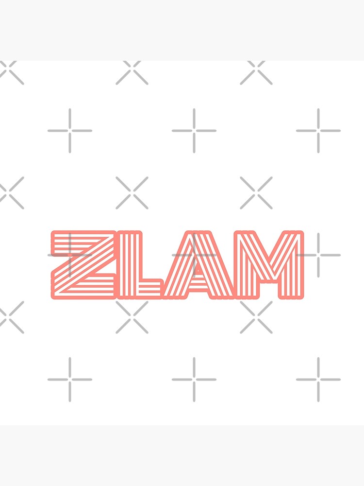 "zlam pastel pink outline" Poster for Sale by danielleblack04 | Redbubble