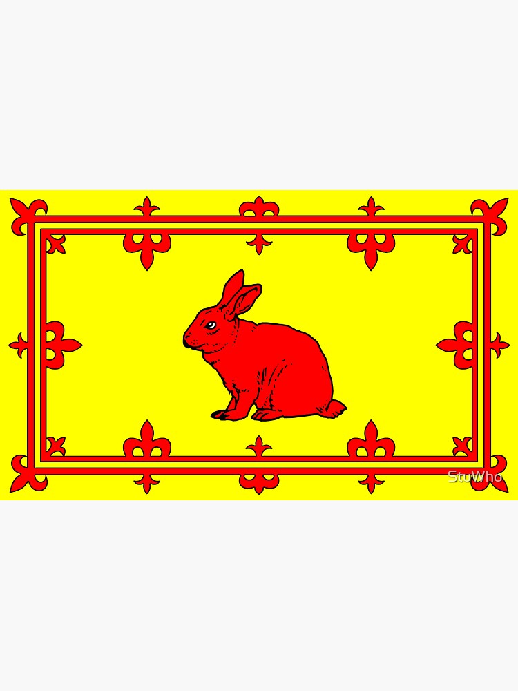 "RABBIT RAMPANT" Sticker for Sale by StuWho | Redbubble