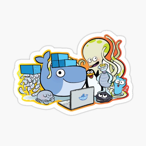 Sticker: Docker | Redbubble